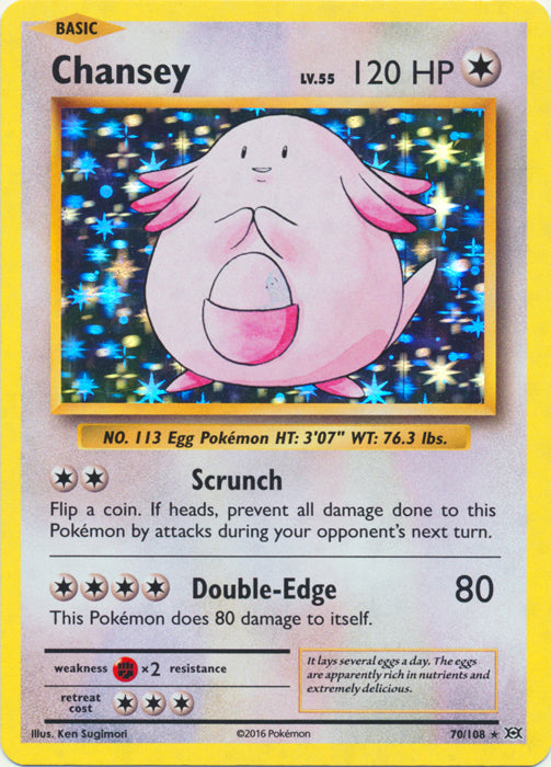 Chansey 70/108 - XY Evolutions - Holo – Befron TCG